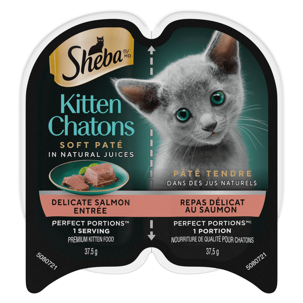 SHEBA® PERFECT PORTIONS™ Kitten Paté Delicate Salmon Entrée