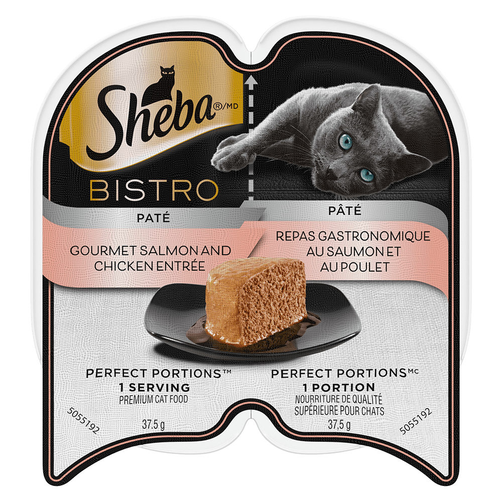 SHEBA® BISTRO PERFECT PORTIONS™ Paté Gourmet Salmon & Chicken Entrée